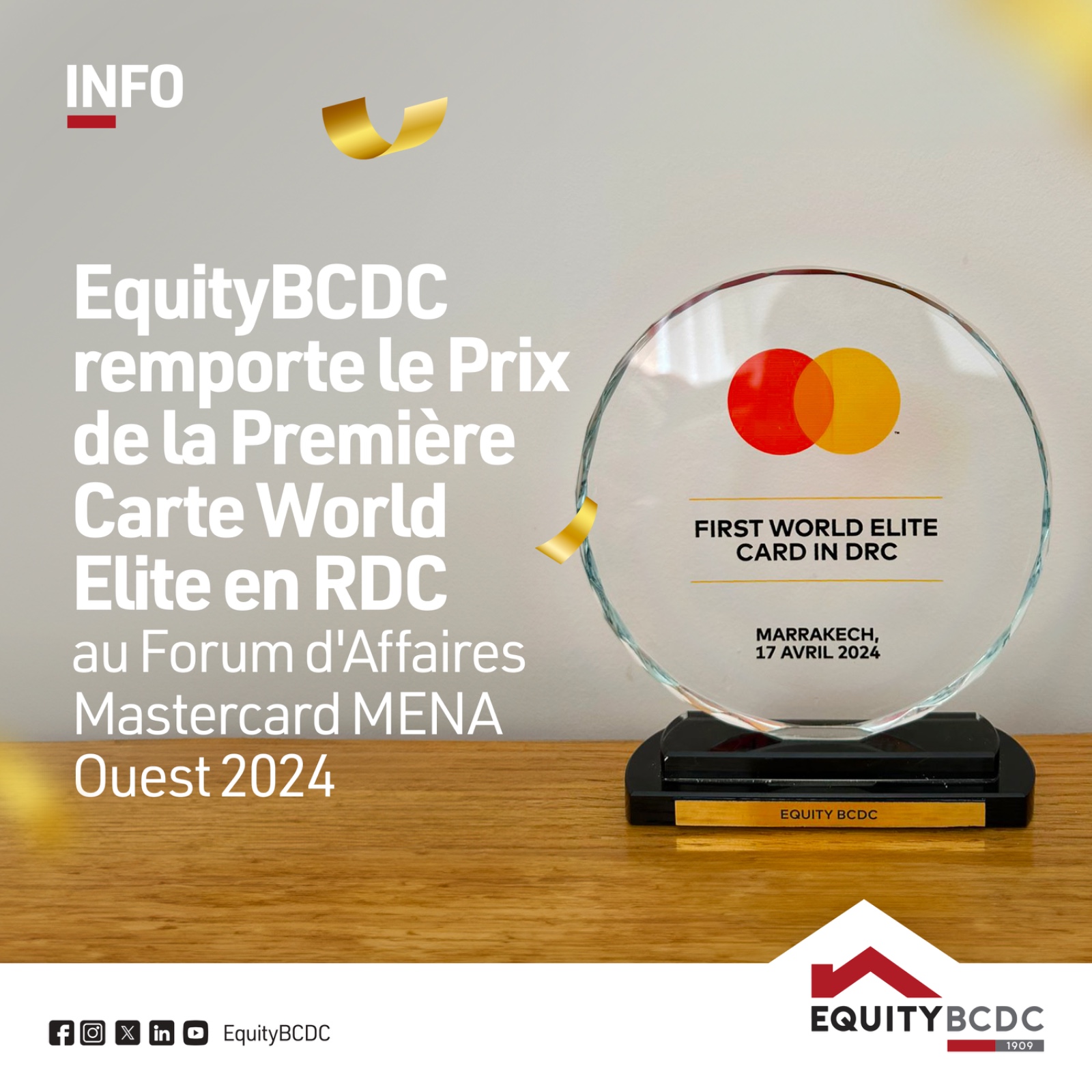 Equity BCDC | EquityBCDC Wins First World Elite Card Award in the DRC ...