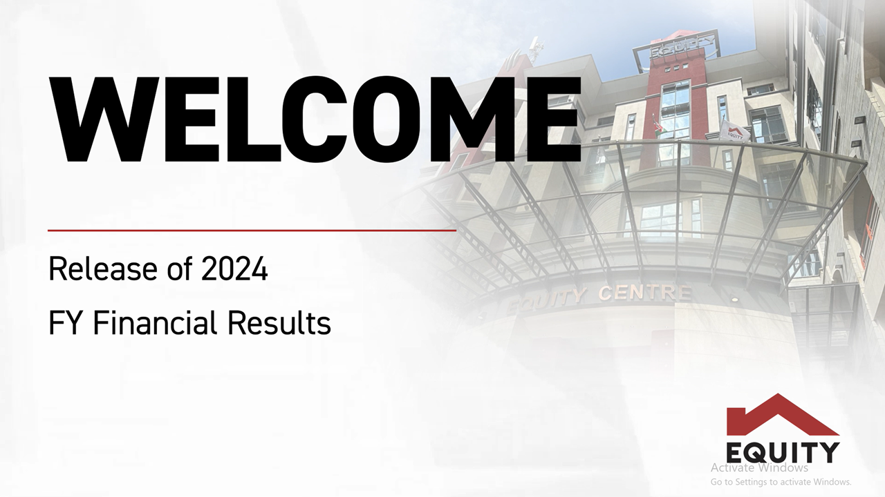 Equity Group | FY 2024 Investor Briefing